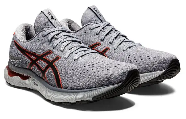 Asics Gel-nimbus 24 Performance Footwear - Grey/red