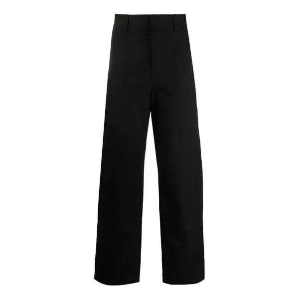 Off-White Straight Leg Casual Pants - Black