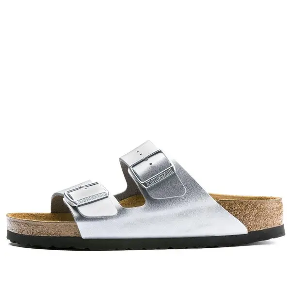 BIRKENSTOCK Arizona Birko-flor Sandals - Silver