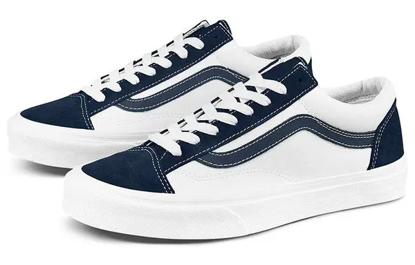 VANS Style 36 Classic Sport Low Top Sneakers - White/blue
