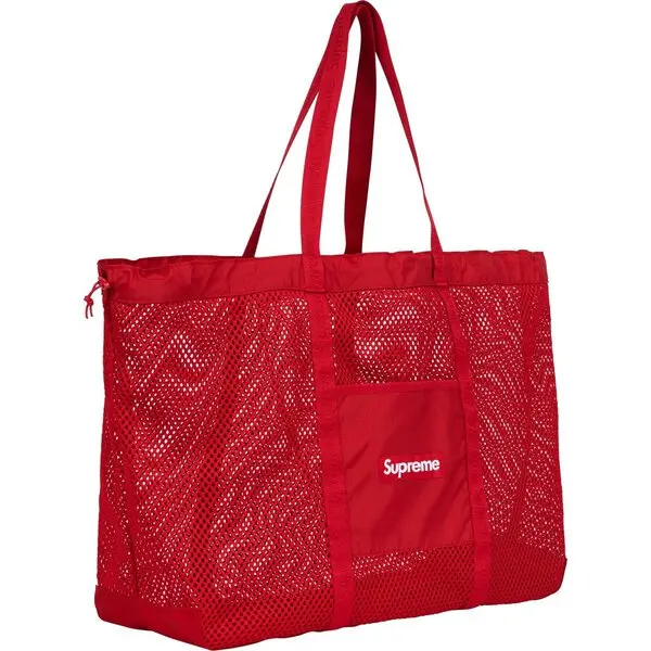 Supreme Mesh Tote Bag - Red