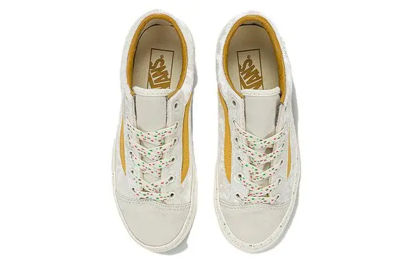 VANS Style 36 Leather Pop Sneakers - White/yellow