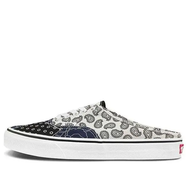 VANS Authentic Mule Pattern Mix - Black/white/blue