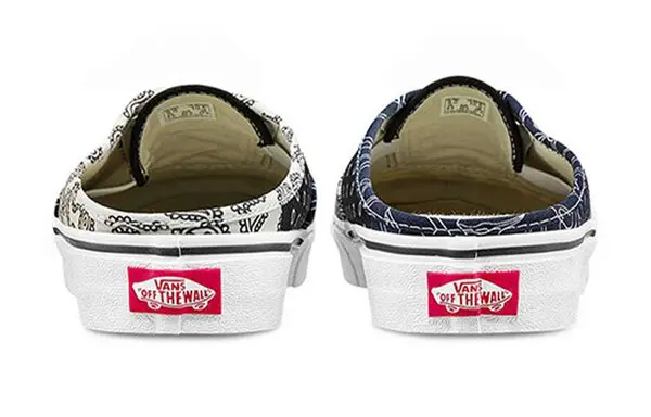 VANS Authentic Mule Pattern Mix - Black/white/blue