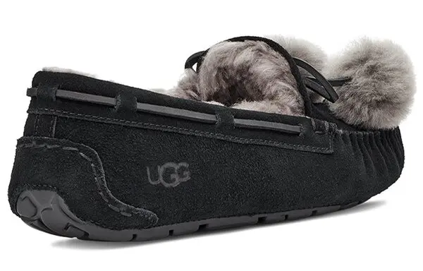 UGG Dakota Bow Pom Slipper - Black