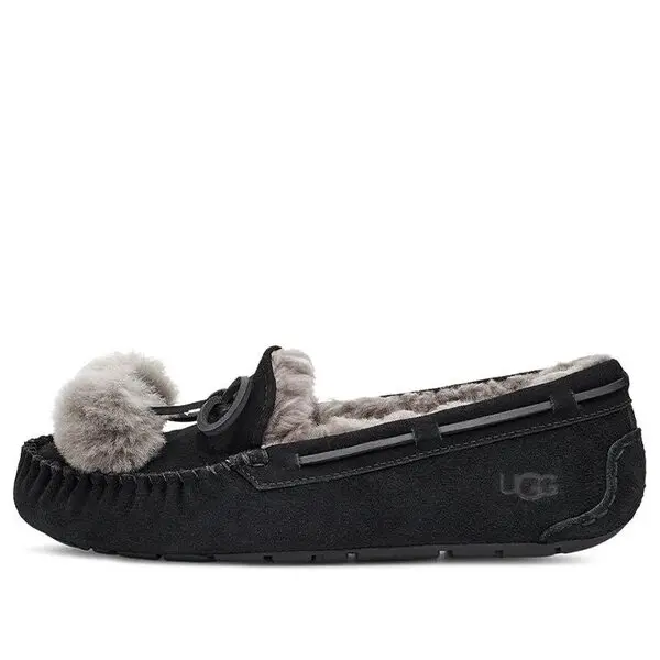 UGG Dakota Bow Pom Slipper - Black