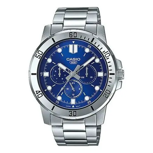 Casio Analog Quartz Stainless Steel Watch - Blue