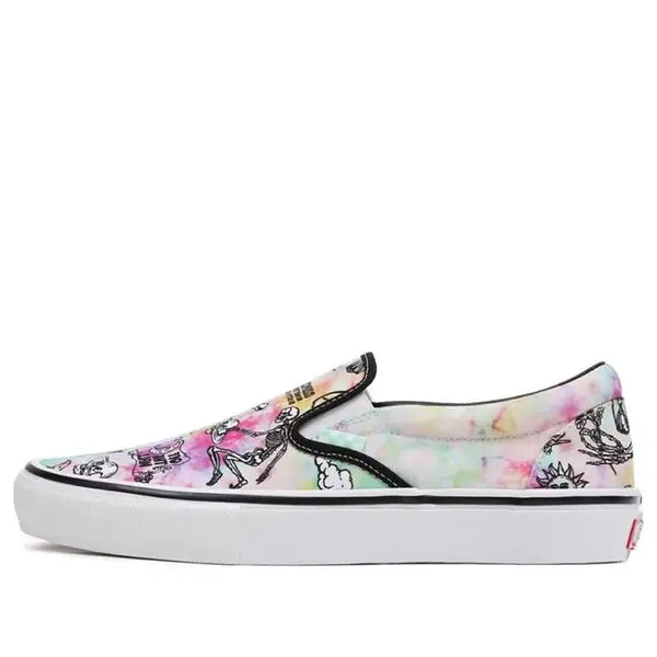 VANS Skate Slip-on "shroom Doom" Low Top Sneakers - White/black