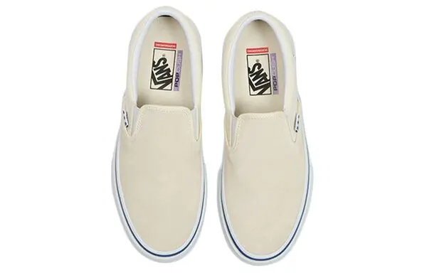 VANS Skate Slip-on Checkerboard Sneakers - Khaki