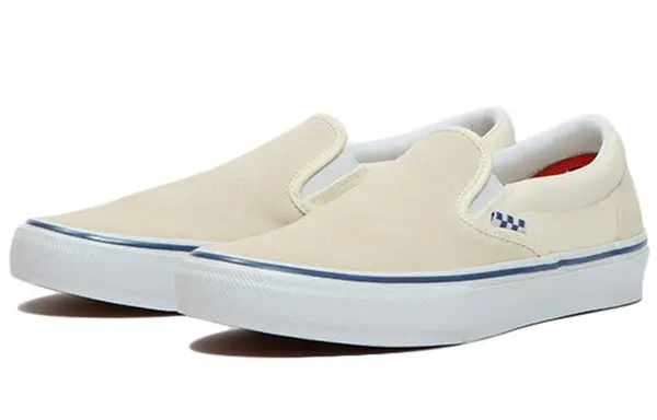 VANS Skate Slip-on Checkerboard Sneakers - Khaki