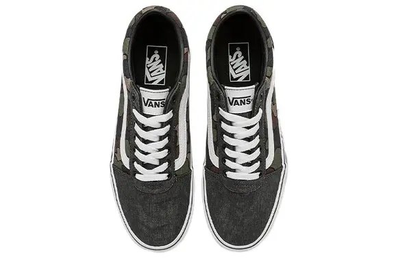 VANS Ward Low Top Casual Skate Shoes - Gray/green/brown