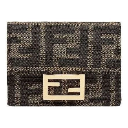 Fendi Micro Trifold Baguette Wallet - Brown