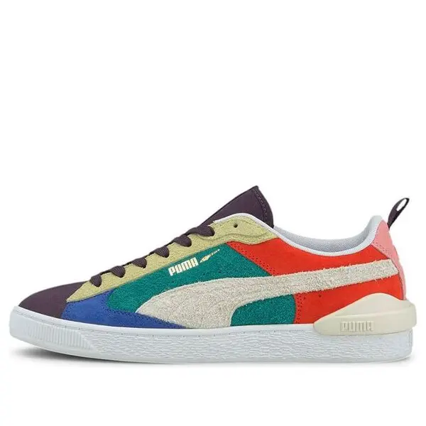 PUMA Suede Bloc Wt Formstrip Casual Sneakers - Purple/blue/green