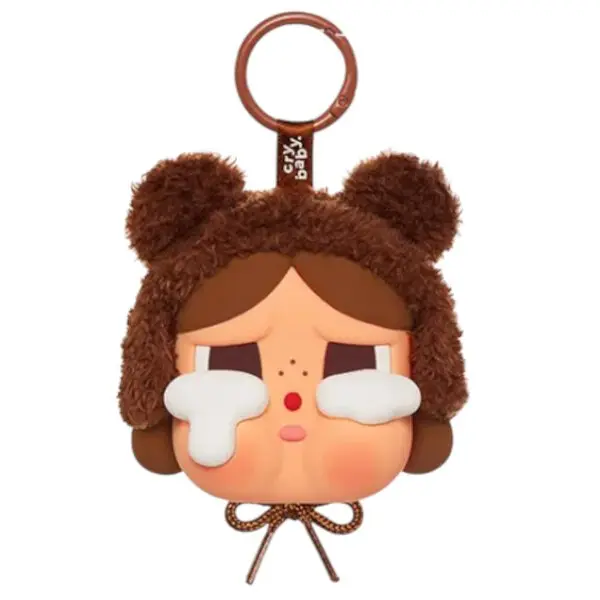 POP MART Crybaby Crying Again Vinyl Face Plush Earphone Case 'love Makes Us Cry - Multi-color