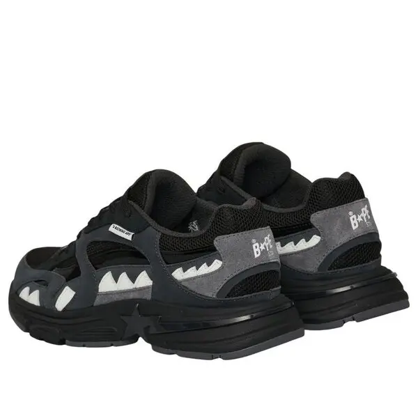 A BATHING APE Shark Sta M2 Sneakers - Black