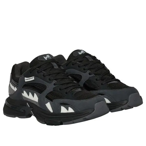 A BATHING APE Shark Sta M2 Sneakers - Black