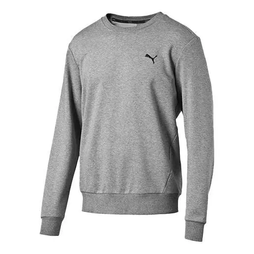 PUMA Embroidered Logo Sports Pullover - Grey