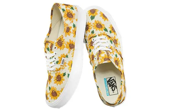 VANS Authentic Sunflower Low Top Sneakers - Yellow