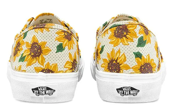 VANS Authentic Sunflower Low Top Sneakers - Yellow