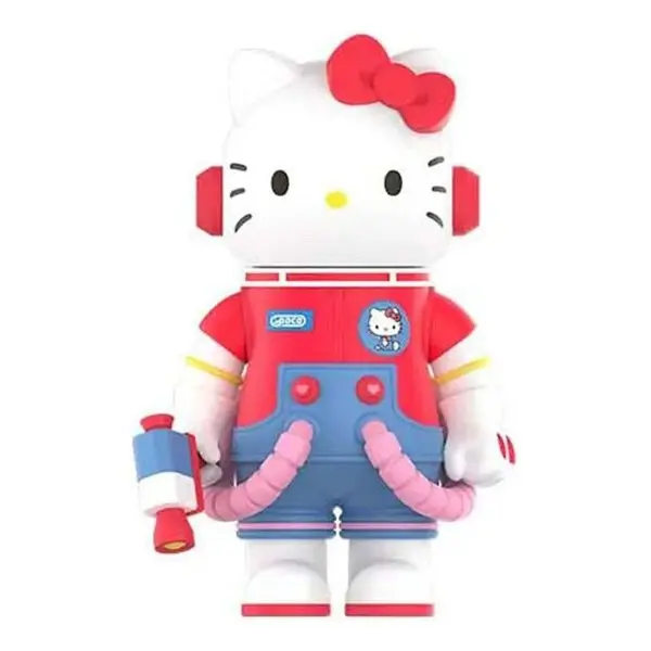 POP MART Mega Space Molly Sanrio Characters Hello Kitty 400% Collectible Figure - Red/blue
