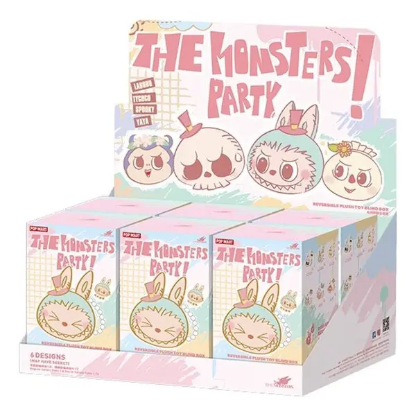 POP MART The Monsters Labubu Party Reversible Pendant Sealed Case - Multi-color
