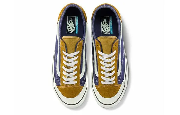 VANS Style 36 Splicing Contrasting Colors Low Top Sneakers - Blue/yellow