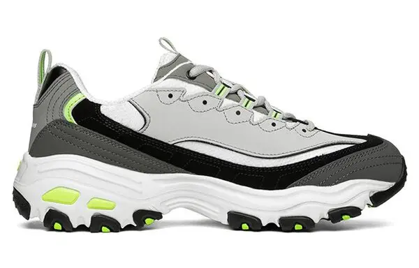 Sketchers D'lites 1.0 Sport Sneakers - Grey/green