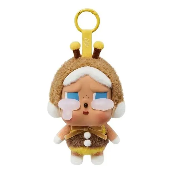 POP MART Crybaby Crying Again Bring You A Flower Pendant - Brown/yellow