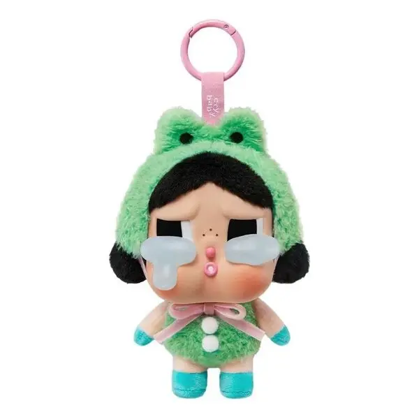 POP MART Crybaby Crying Again What A Frog Pendant - Green/black