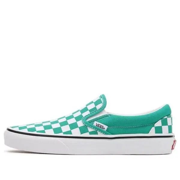 VANS Classic Slip-on Sneakers - Green/white