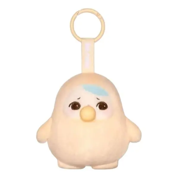 POP MART Pucky Beanie Bubble Up Plush Pendant - Orange/beige/blue
