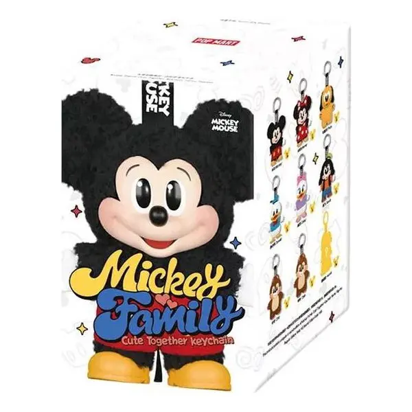 POP MART Disney Mickey Family Together Keychain Sealed Case - Multi-color