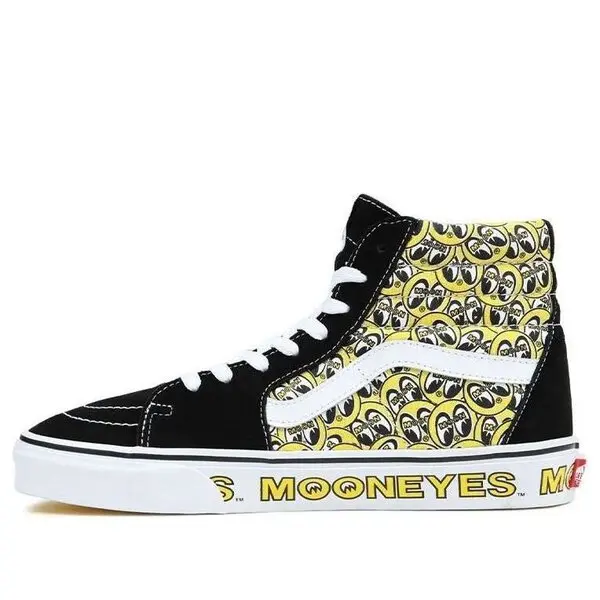 VANS Mooneyes X Sk8-hi High Top Sneakers - Black/yellow