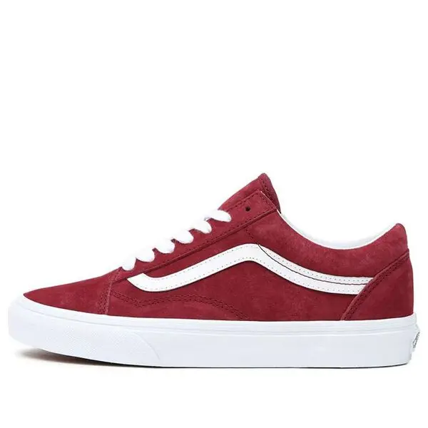 VANS Old Skool Suede Low Top Sneakers - Red/white