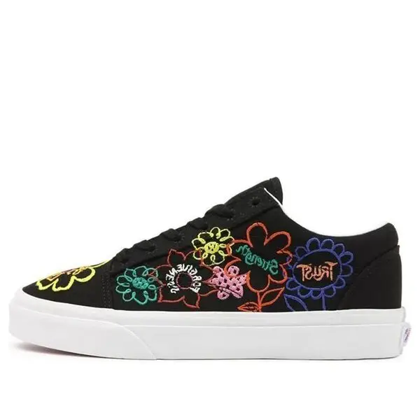 VANS Old Skool 'cultivate Care' Embroidered Sneakers - Black