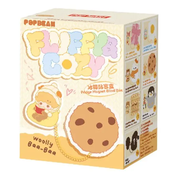 POP MART Pop Bean Fluffy And Cozy Fridge Magnet Sealed Case