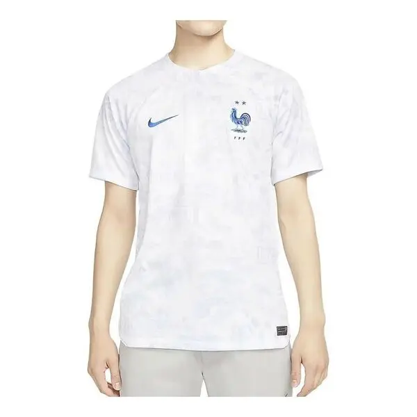 Nike Dri-fit Fff 2022-2023 Stadium Away Jersey - White/nbue