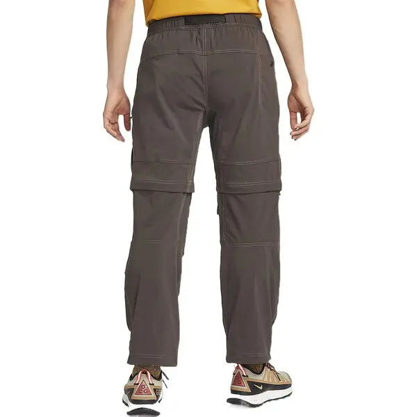 Nike Solid Color Printing Lacing Cargo Casual Pants/trousers Brown
