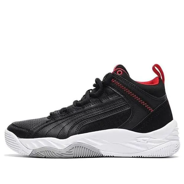 PUMA Rebound Future Evo High Top Sneakers - Black/white/red