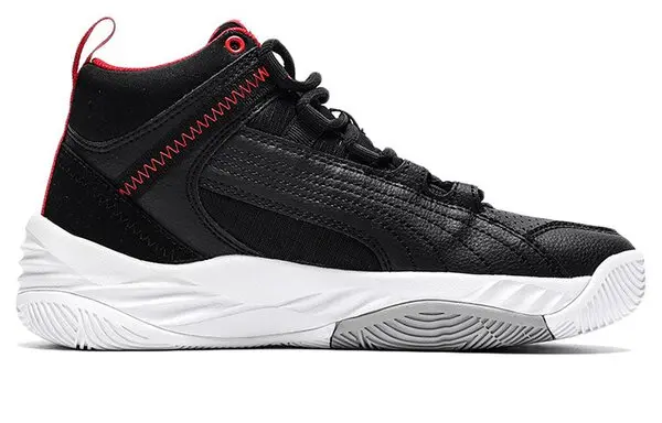 PUMA Rebound Future Evo High Top Sneakers - Black/white/red
