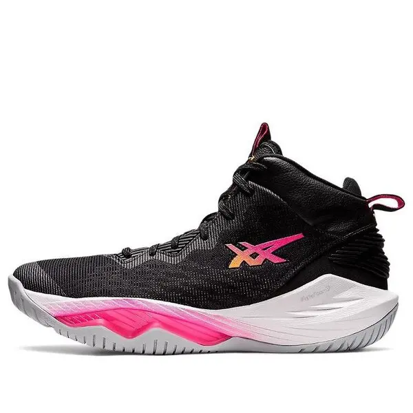Asics Nova Surge 2 High Top Basketball Sneakers - Black/pink