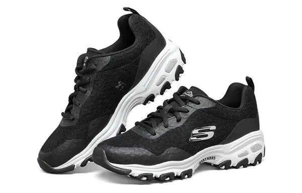 Sketchers D'lites 1.0 Low-top Sneakers - Black/white
