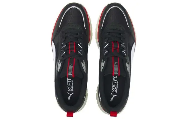 PUMA R78 Trek Low Top Sneakers - Black/white/red