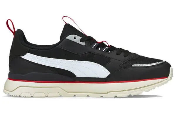 PUMA R78 Trek Low Top Sneakers - Black/white/red