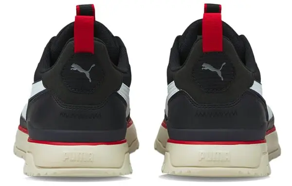 PUMA R78 Trek Low Top Sneakers - Black/white/red