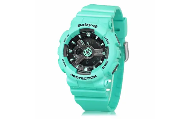Casio Baby-g Water Resistant Watch With Fluorescent Details