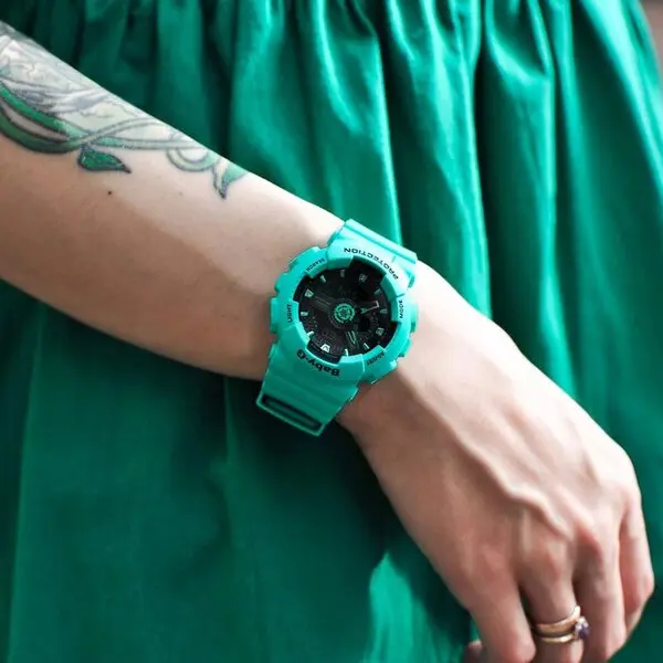 Casio Baby-g Water Resistant Watch With Fluorescent Details