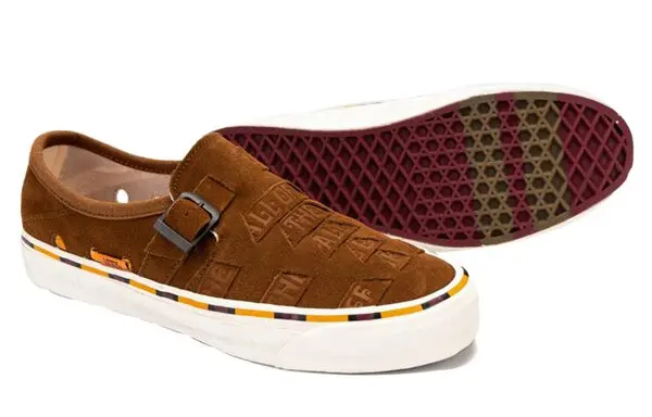 VANS Taka Hayashi X Style 47 Huarache Monk Strap Sneakers - Brown