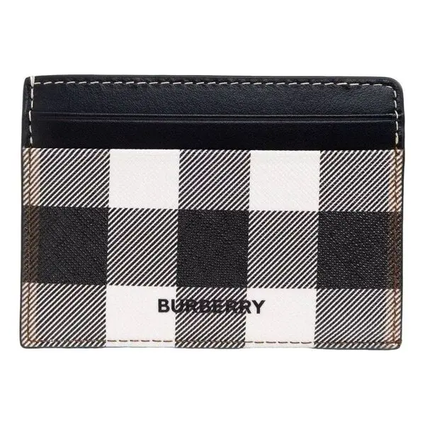 Burberry 26 Check Card Case - Black