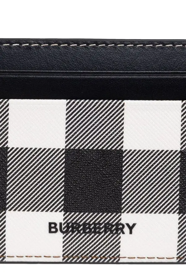 Burberry 26 Check Card Case - Black